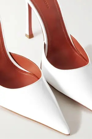 Amina Muaddi Kim Patent-leather Pumps