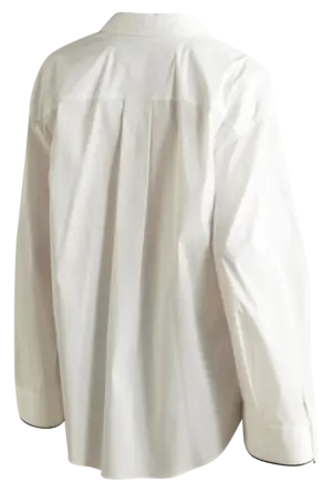 Brunello Cucinelli Oversized Cotton-blend Poplin Shirt