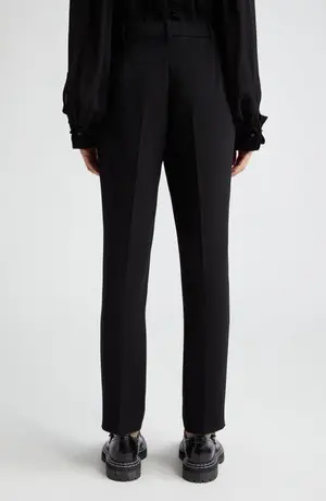 Max Mara Jerta Cady Straight Leg Trousers - Black
