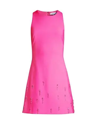open lace back dress T-Shirt Dress in Sugar Pink main image 1
