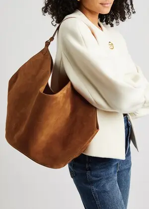 Khaite Medium Lotus Suede Tote