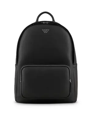 Emporio Armani Eagle Plated Backpack - Black