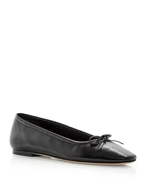 AeydĒ Delfina Bow Ballet Flats - Black