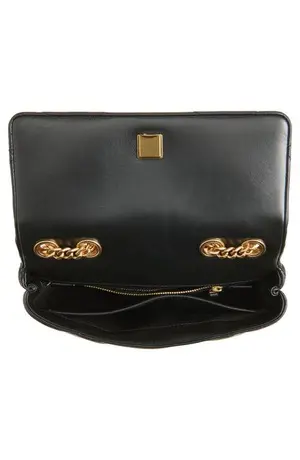 Tory Burch Kira Diamond Quilted Leather Shoulder Bag - Black
