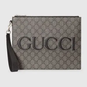 Gucci Pouch With Strap Gg Canvas