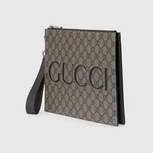 Gucci Pouch With Strap Gg Canvas