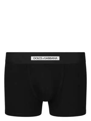 Dolce & Gabbana Logo-waistband Cotton Briefs - Black