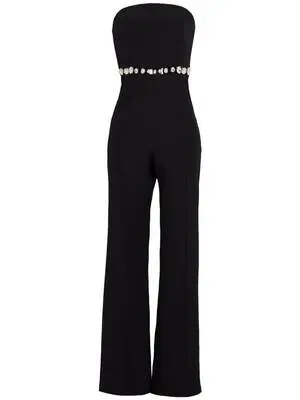 Retrofete Glenda Crystal-embellished Jumpsuit - Black