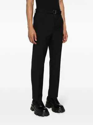 Sacai Melton Tailored Trousers - Black