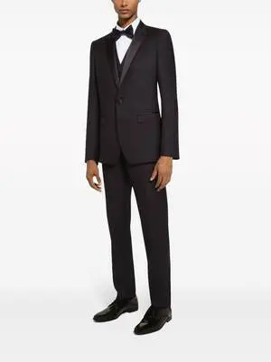 Dolce & Gabbana Contrasting Lapels Two-piece Suit