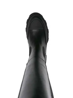 GANNI Knee-high Chelsea Boots - Black
