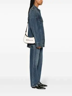 Bally Canvas Shoulder Bag