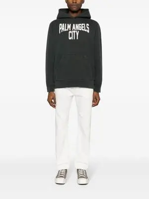 Palm Angels Logo-embossed Straight Jeans