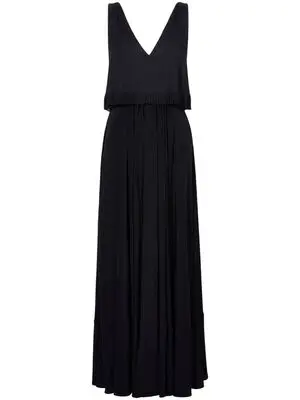 V-Neck Flowy Maxi Dresses
