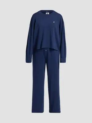 Polo Ralph Lauren French Terry 2-piece Pajama Set Navy