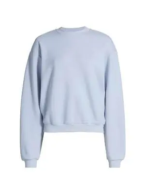 SKIMS Cotton Fleece Classic Crewneck Periwinkle