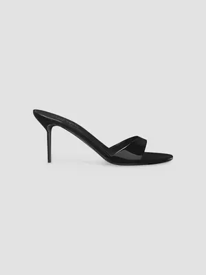 Paris Texas Lidia Patent Leather Mules - Black