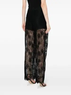 FLEUR DU MAL Wide-leg Lace Trousers