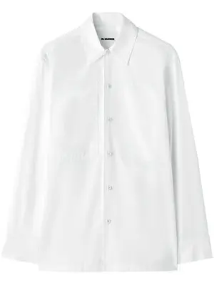 JIL SANDER Patch Pockets Cotton Shirt