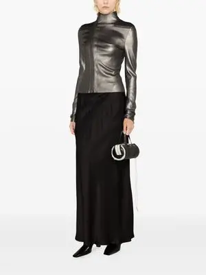 Rick Owens Gary Metallic-leather Jacket - Silver