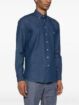 Etro Paisley Washed Denim Shirt