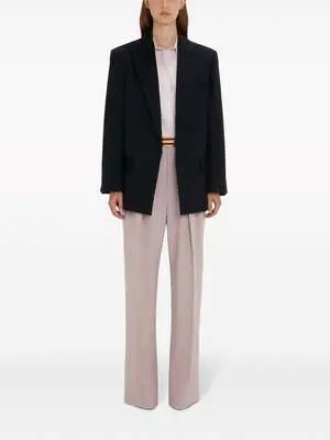Victoria Beckham Peak-lapel Wool-cashmere Blazer - Blue