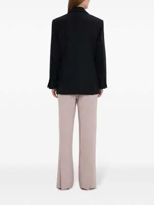 Victoria Beckham Peak-lapel Wool-cashmere Blazer - Blue