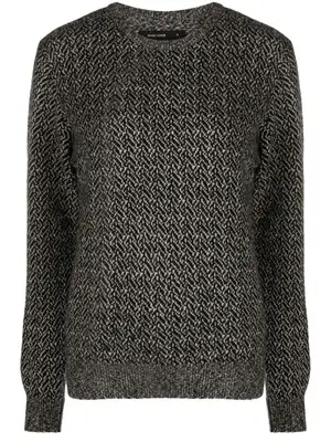 Frenckenberger Chevron-pattern Cashmere Jumper