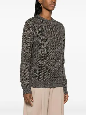 Frenckenberger Chevron-pattern Cashmere Jumper