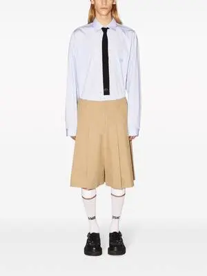 AMBUSH Pleated Cotton Shorts