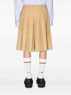 AMBUSH Pleated Cotton Shorts