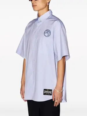 AMBUSH Short-sleeve Striped Cotton Shirt