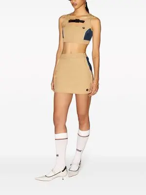 AMBUSH Mesh Panelled Miniskirt - Neutrals