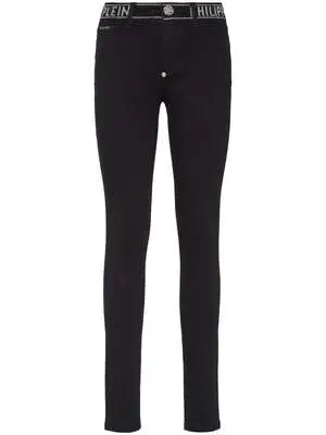 Philipp Plein Strass Stretch-denim Leggings