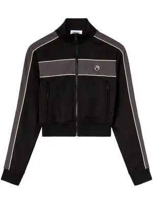 AMBUSH Zip-up Striped Sweatshirt - Black