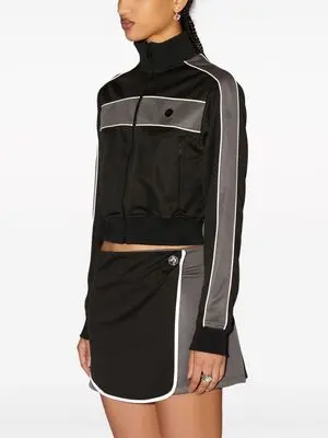 AMBUSH Zip-up Striped Sweatshirt - Black
