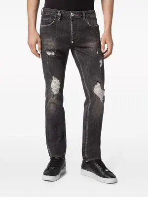 Philipp Plein Straight-leg Jeans - Black