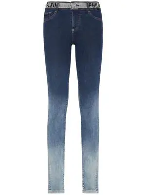 Philipp Plein Rhinestone-embellished Gradient Jeans