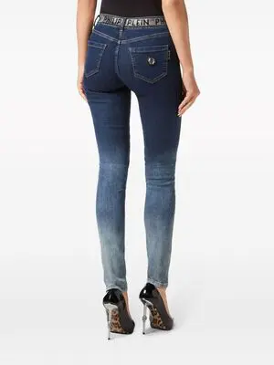 Philipp Plein Rhinestone-embellished Gradient Jeans