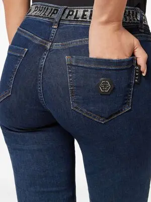 Philipp Plein Rhinestone-embellished Gradient Jeans