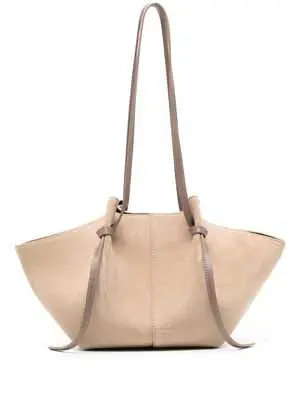 Yuzefi Large Mochi Suede Tote - Brown