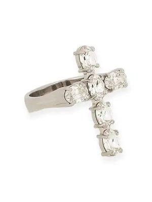 Dolce & Gabbana Rhinestone-embellished Ring - Silver
