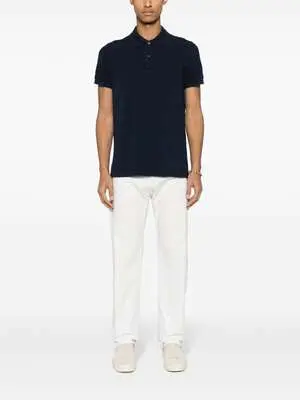 TOM FORD Tennis Cotton Polo Shirt - Blue