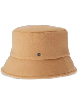 MAISON MICHEL Axel Wool-cashmere Bucket Hat - Brown