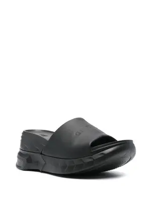 Givenchy Logo Debossed Leather Slides