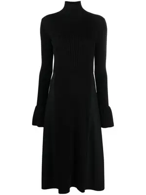 JOSEPH Mixed Media Duperre Midi Dress