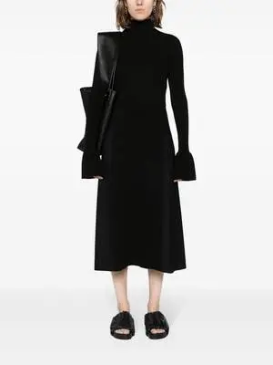 JOSEPH Mixed Media Duperre Midi Dress