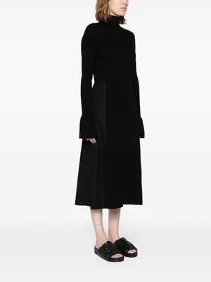 JOSEPH Mixed Media Duperre Midi Dress