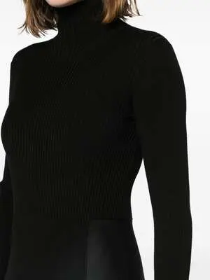JOSEPH Mixed Media Duperre Midi Dress
