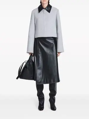 Proenza Schouler Bridget Leather-collar Cropped Jacket